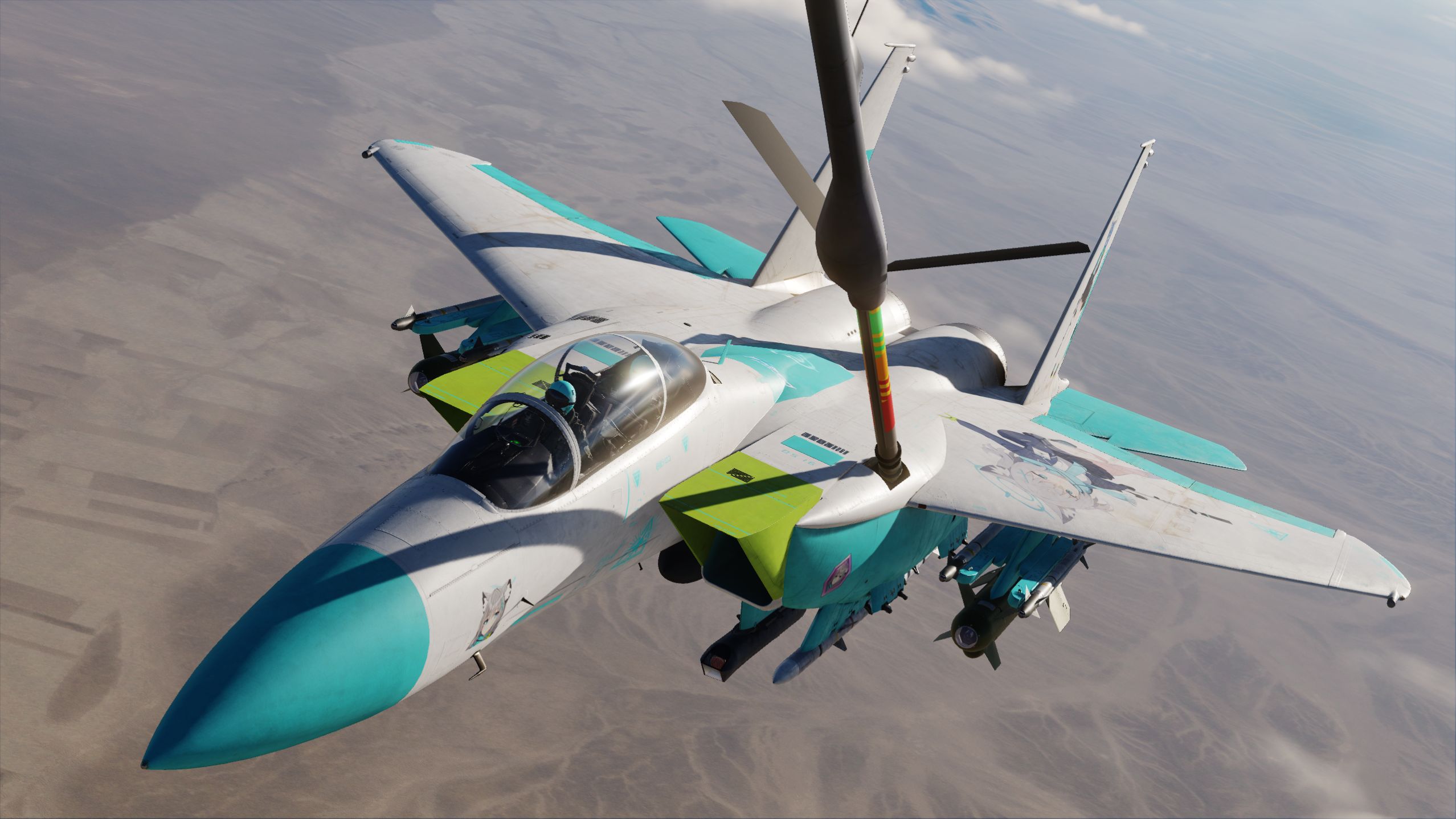 F-15E S4+ Blue Archive 砂狼シロコ (Sunaookami Shiroko) Livery